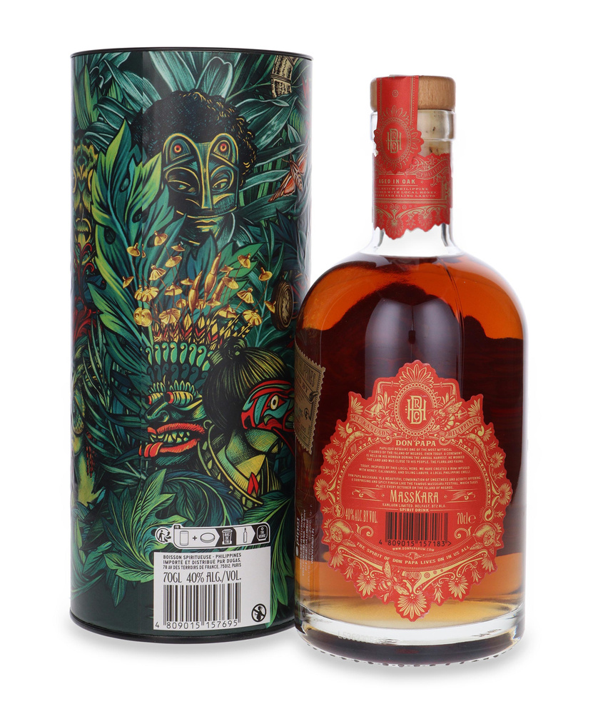 Don Papa Masskara Rum Philipines /Tuba/ 40% / 0,7l | Dom Whisky