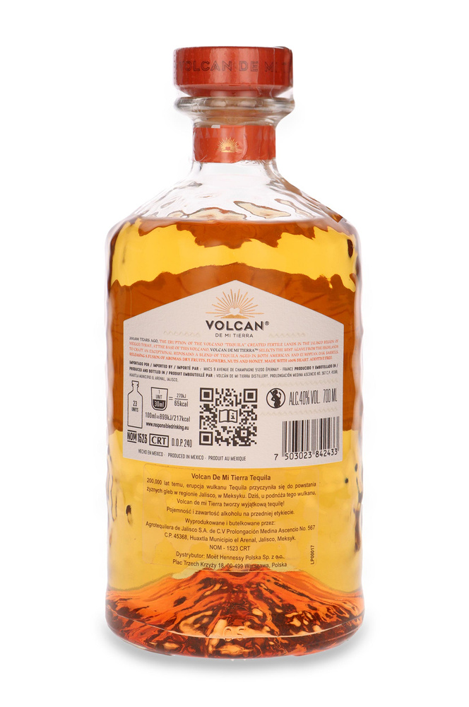 Tequila Volcan De Mi Tierra Reposado 100% Agave / 40% / 0,7l | Dom Whisky