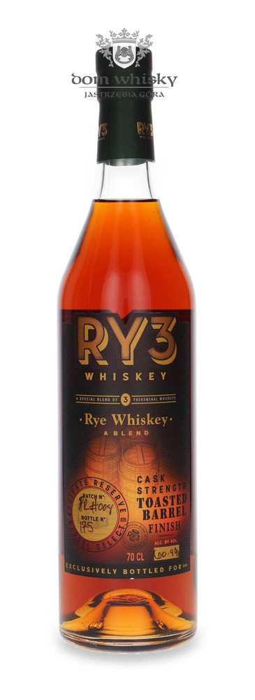 Ry3 Rye Whiskey Cask Strength Toasted Babbel Finish / 60,8%/ 0,7l | Dom ...