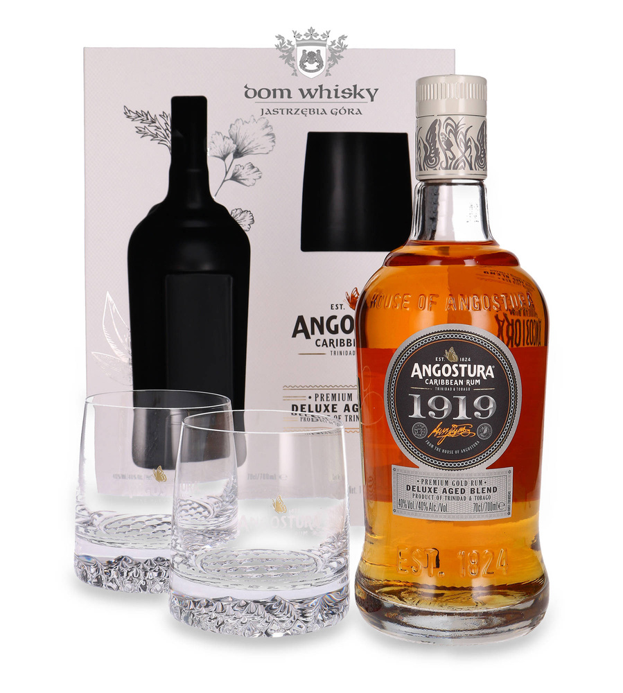 Angostura 1919 Premium Gold Rum + 2 szklanki / 40% / 0,7l | Dom Whisky