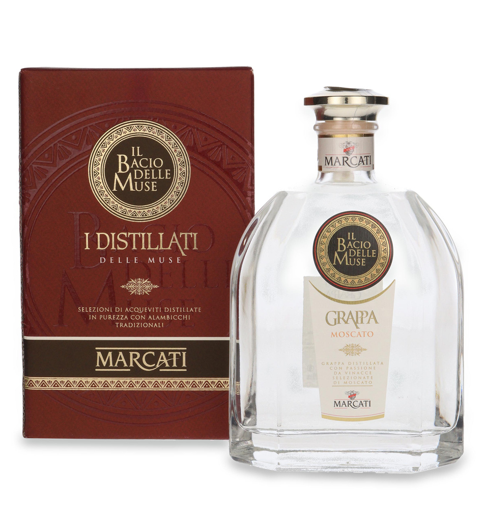 Marcati Grappa Moscato / karton / 40% / 0,7l | Dom Whisky