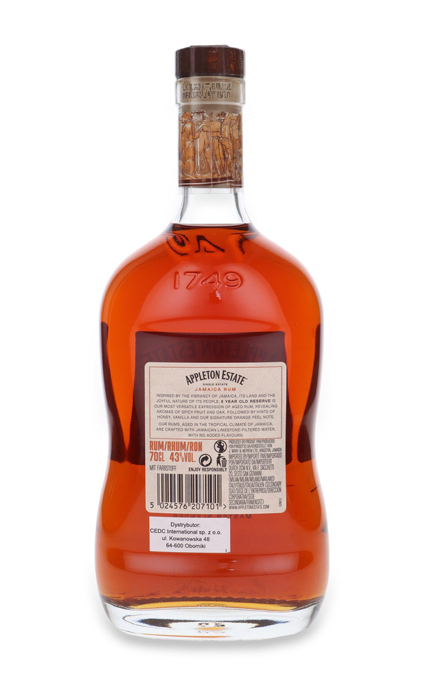 Appleton Estate 8-letni Reserve Jamaica Rum / 43% / 0,7l | Dom Whisky