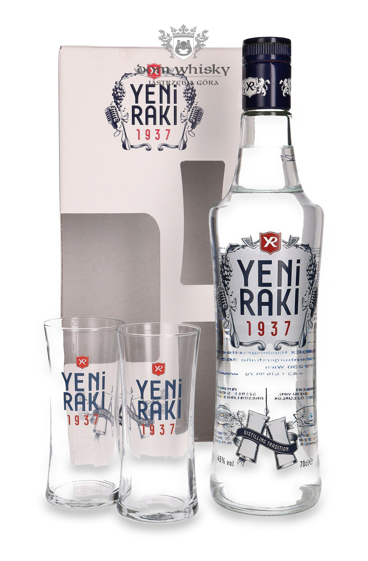 Yeni Raki + 2 szklanki (Turcja) / 45% / 0,7l | Dom Whisky