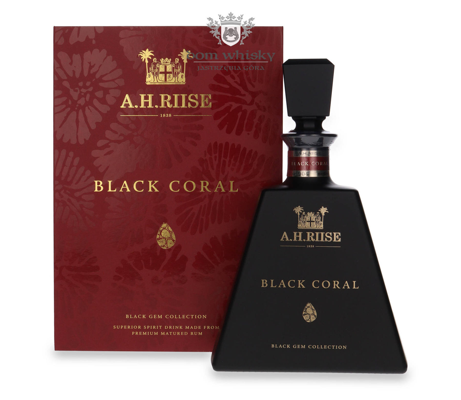 A.H. Riise Black Coral Rum 45.8% 0.7l | The Whisky House Shop