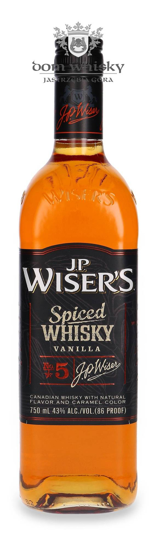 J.P. Wiser's Spiced Vanilla Whisky 43% 0.75l - Canadian