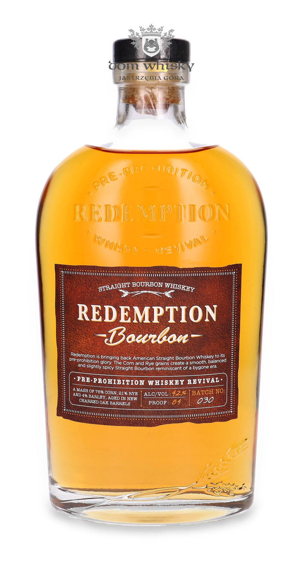 Redemption Straight Bourbon 42% 0.75l - Whiskey USA Bourbon