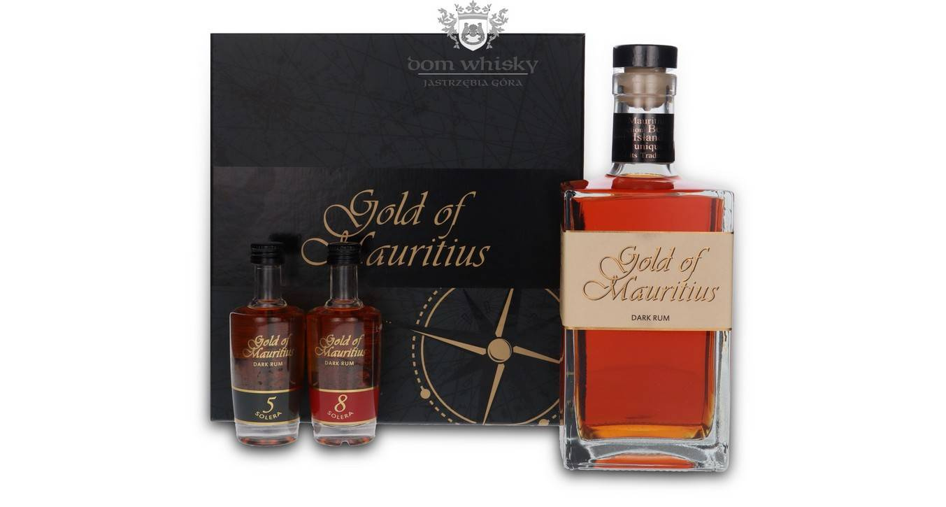 Gold of Mauritius Dark Rum 40% 0,7l Giftset Rum