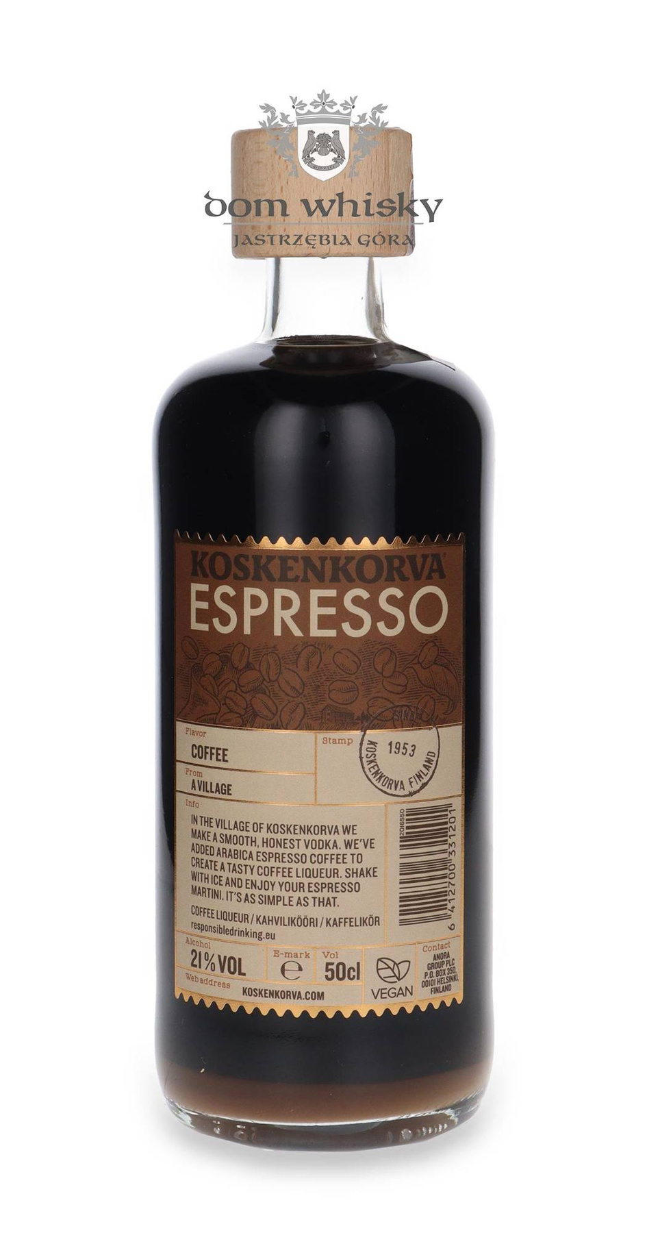 Koskenkorva Espresso Coffee Liqueur 21% 0,5l Likier