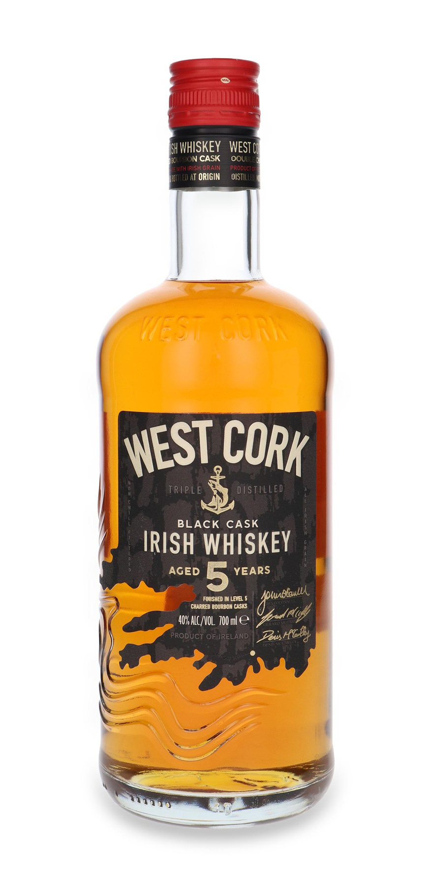 West Cork 5-letni Irish Whiskey Black Cask / 40% / 0,7l | Dom Whisky