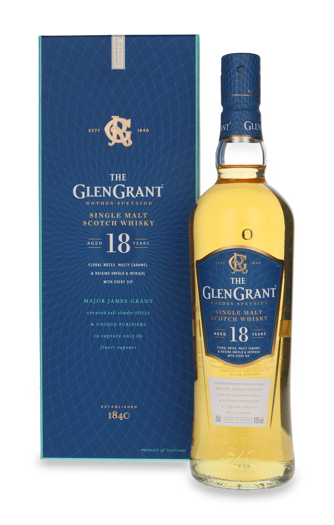 Glen Grant 18-letnia Speyside Single Malt Whisky 43% 0,7l