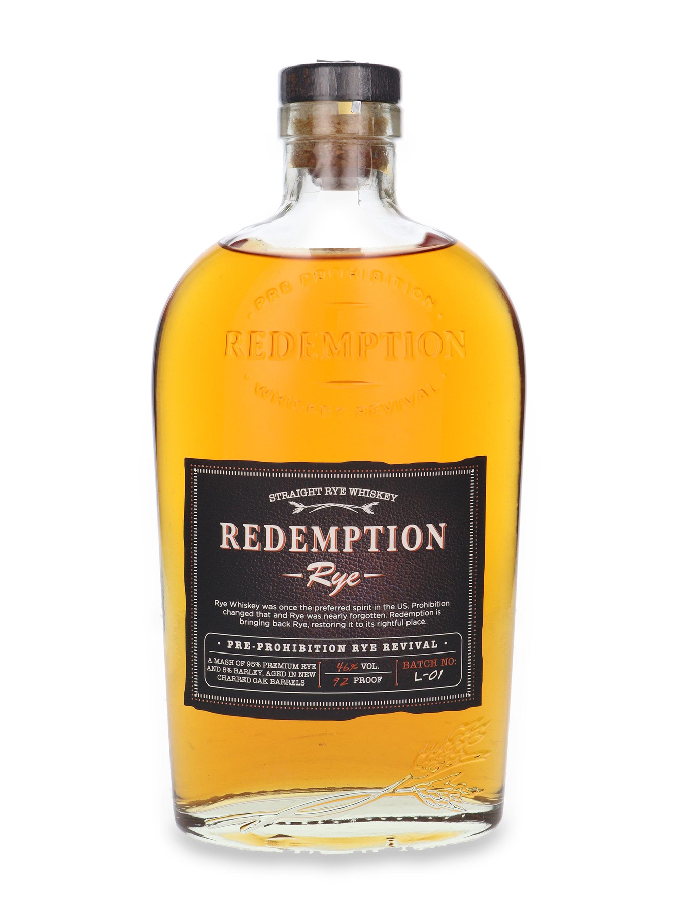 Redemption Rye Batch #258 46% 0.75l - Whiskey USA Bourbon