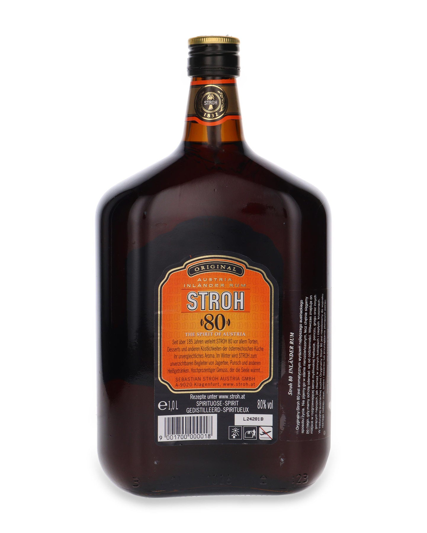 Stroh Rum / 80% / 1,0l 1l | Dom Whisky