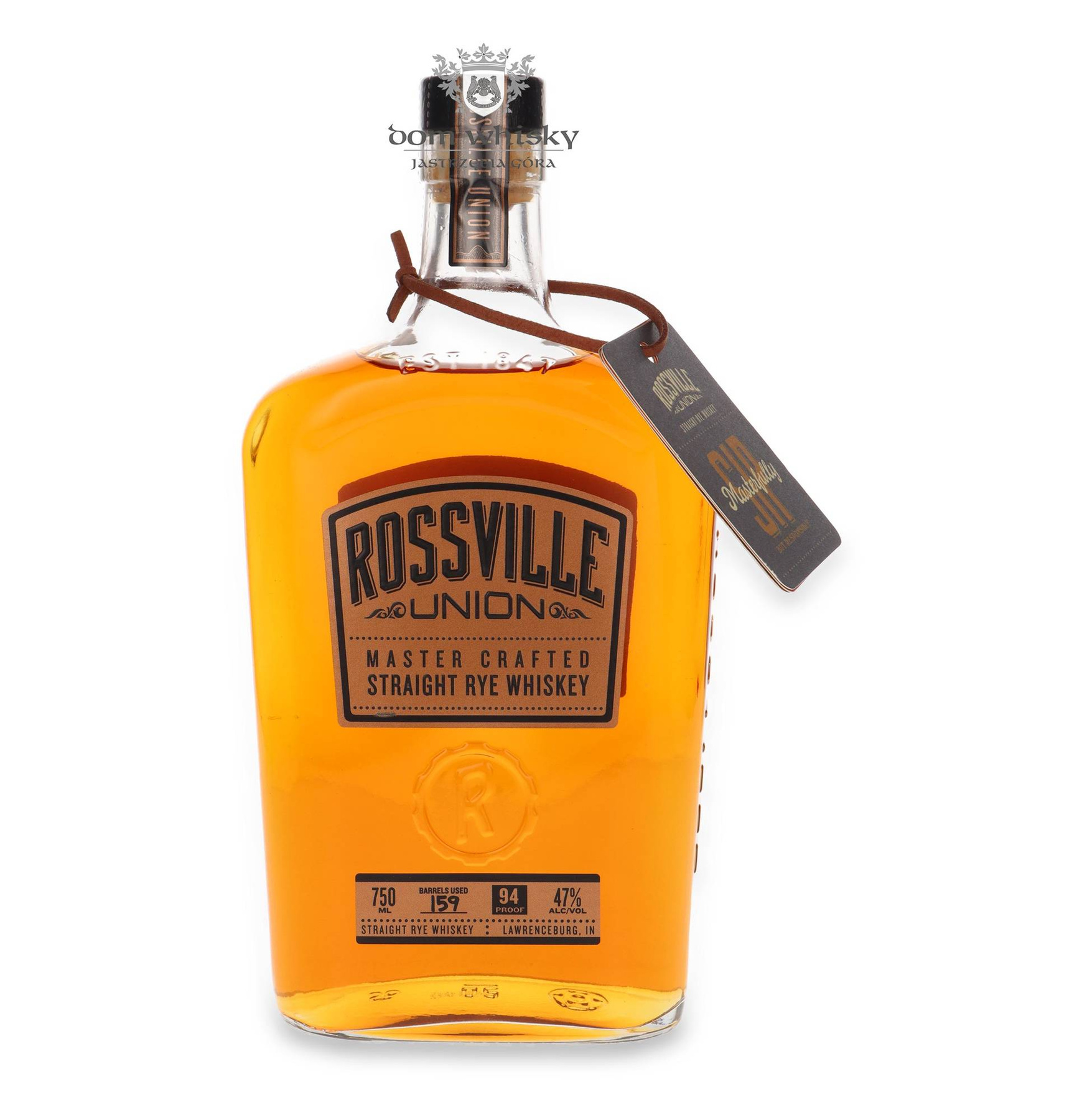 Rossville Union Straight Rye Whiskey 47% 0,75l - USA Bourbon