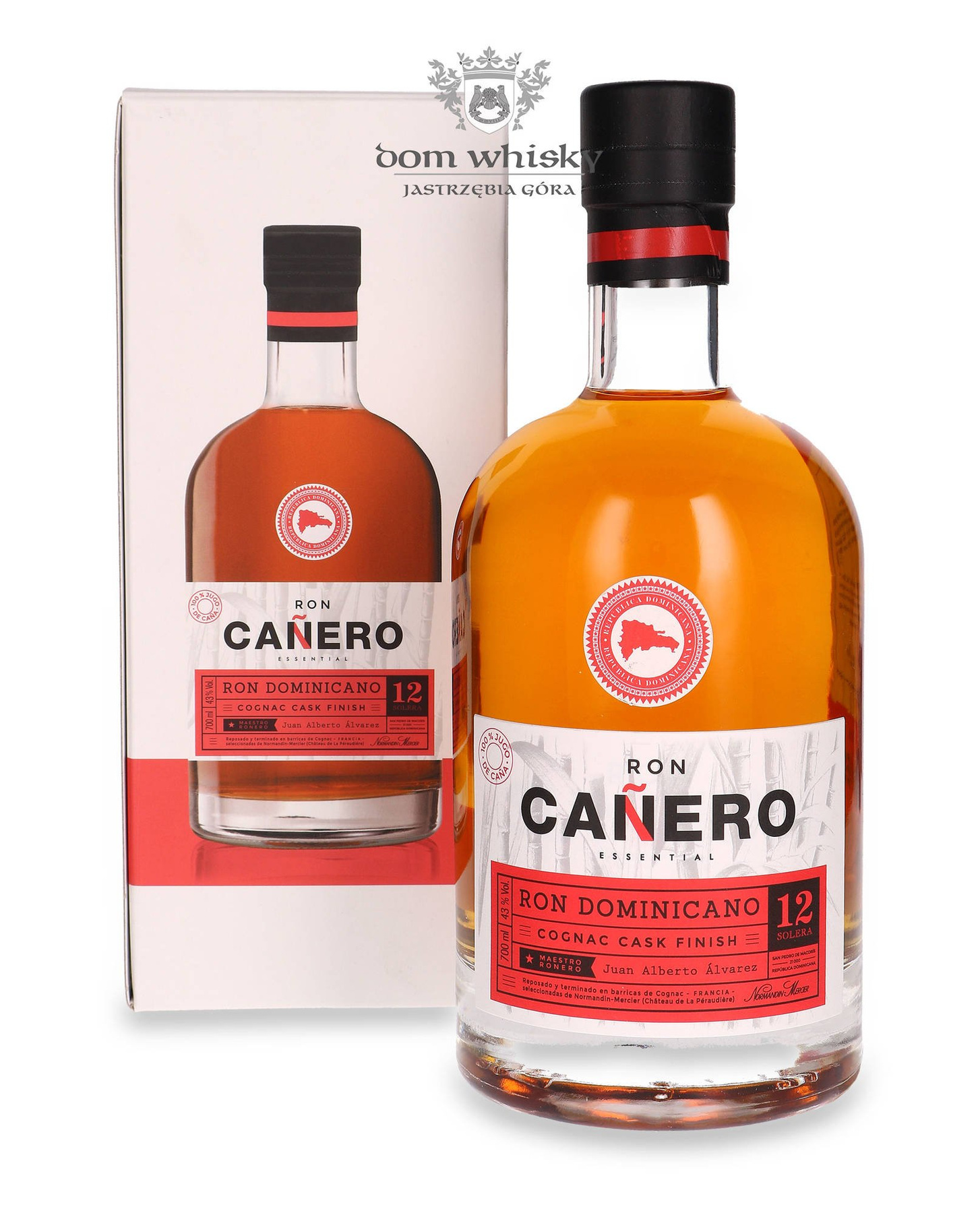 Ron Canero 12 Year Old Cognac Cask Finish Dominican Rum 43% 0.7l