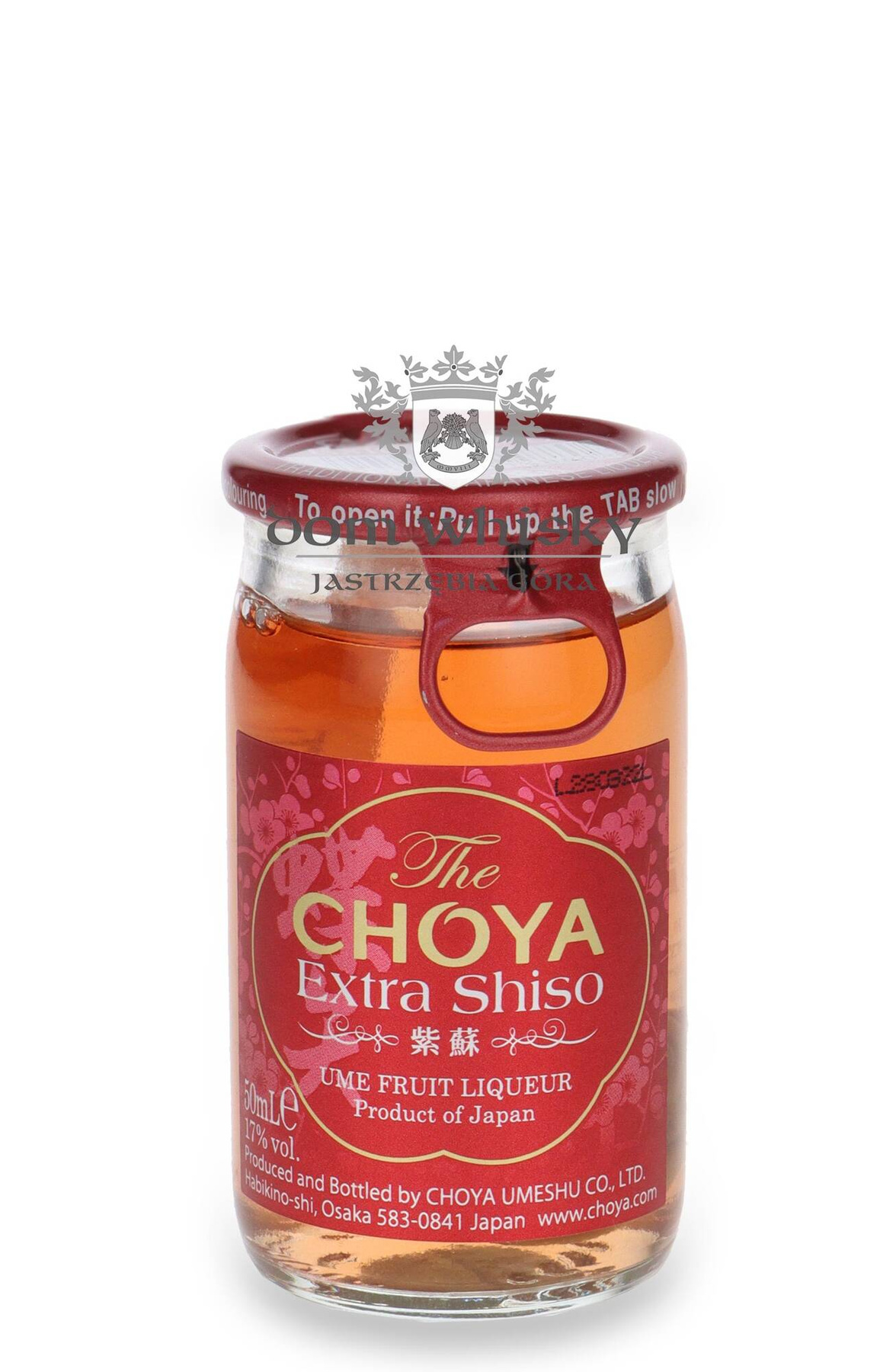 The Choya Extra Shiso Japanese Liqueur 17% 0,05l Miniaturka