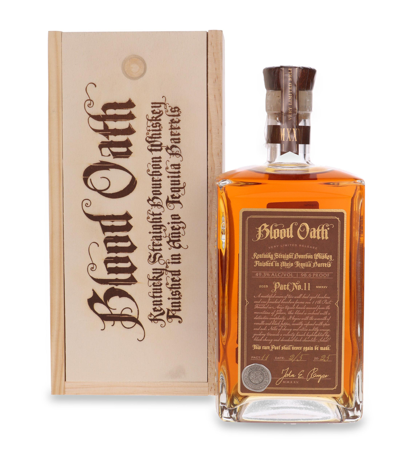 Blood Oath Straight Bourbon Pact No.10 49,3% USA 0,75l