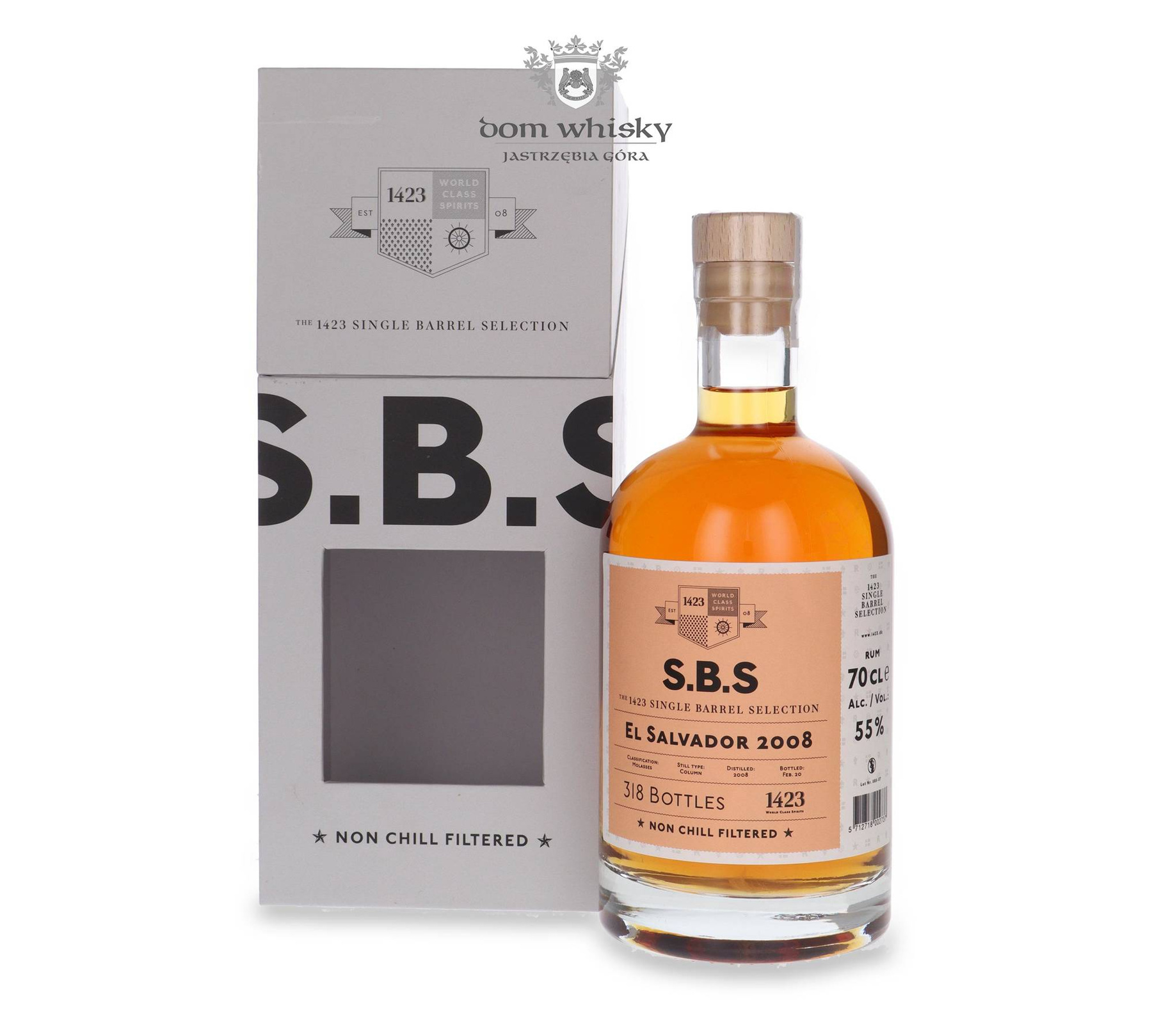 Rum S.B.S. El Salvador 2008 Single Barrel 55% 0.7l