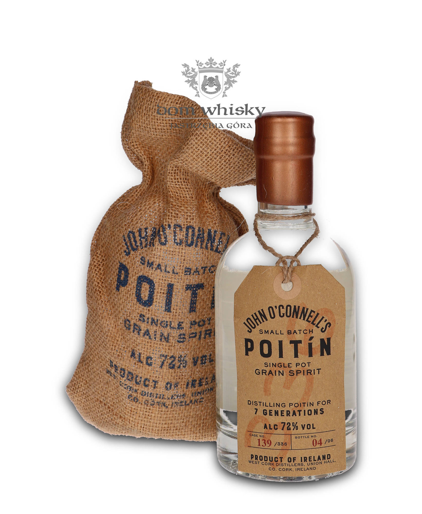 John O'Connell's Poitin 72% 0.35l - Irish Single Malt