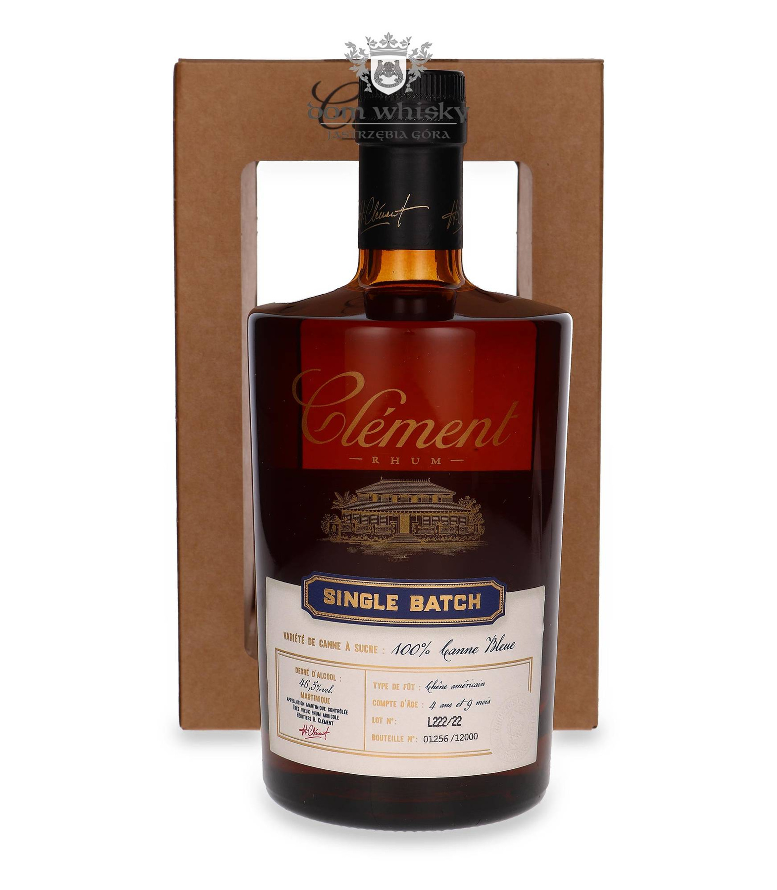 Clement Rum Tres Vieux Agricole 46,5% 0,5l Canne Bleue