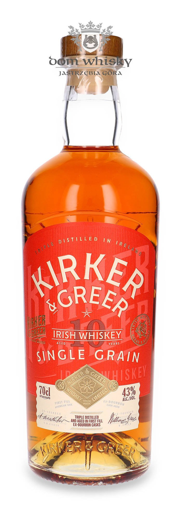 Kirker & Greer 10 Year Old Irish Single Grain Whiskey 43% 0.7l - House of Whisky