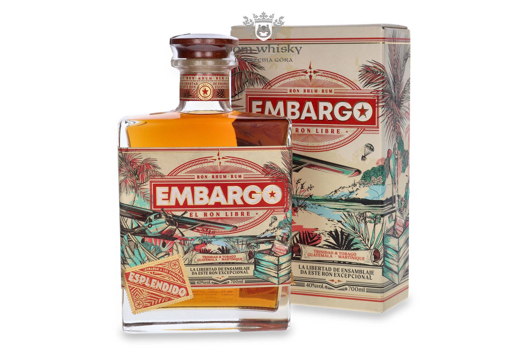 Embargo Esplendido Rum 40% 0,7l – Rum Online Sklep