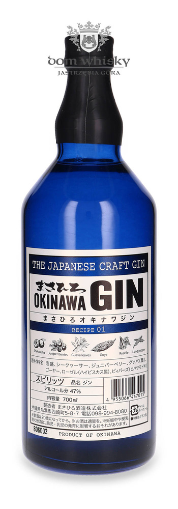 Masahiro Okinawa Japanese Gin 47% 0.7l - Recipe 01 Japan