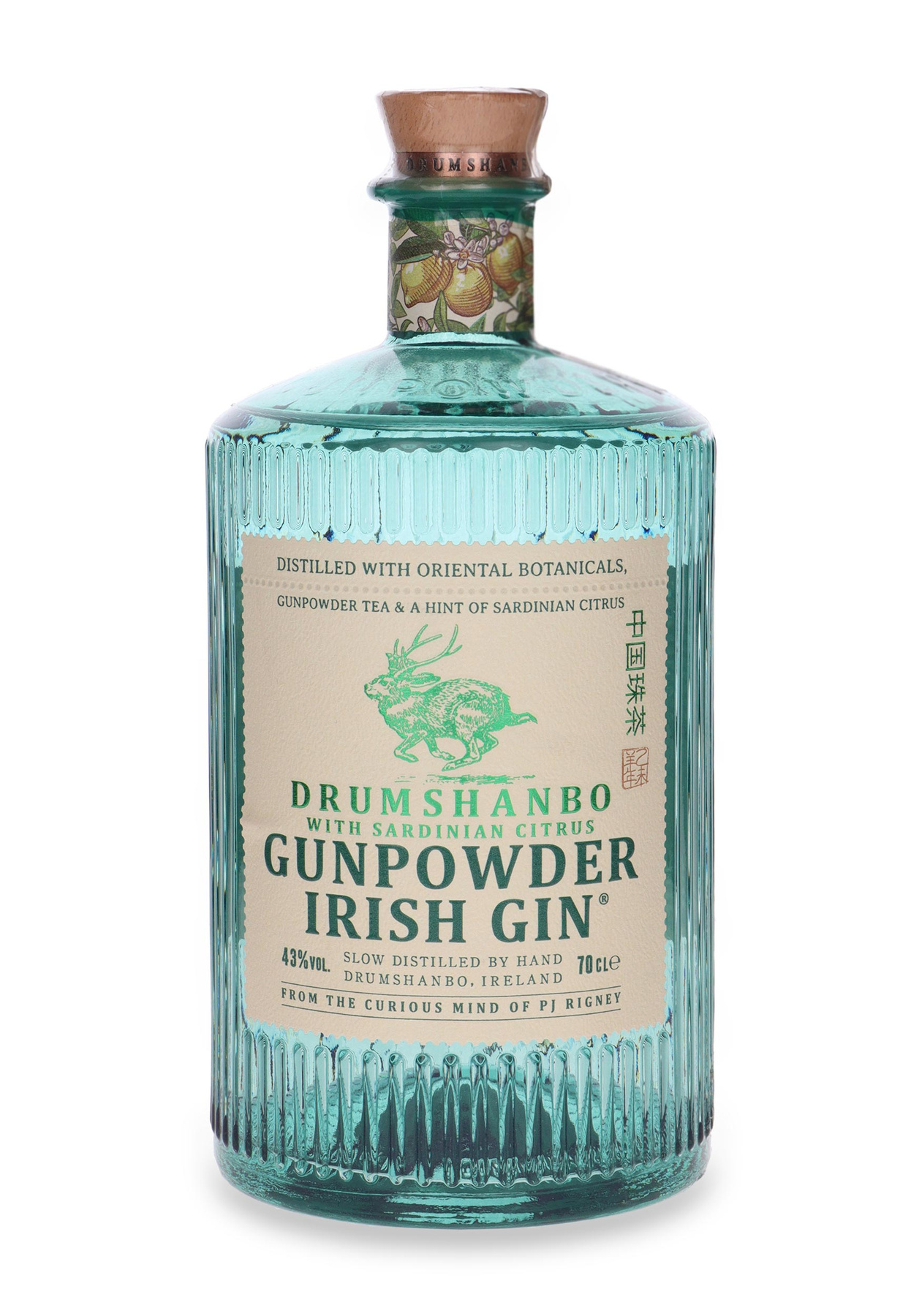 Drumshanbo Gunpowder Irish Gin 43% 0.7l with Sardinian Citrus