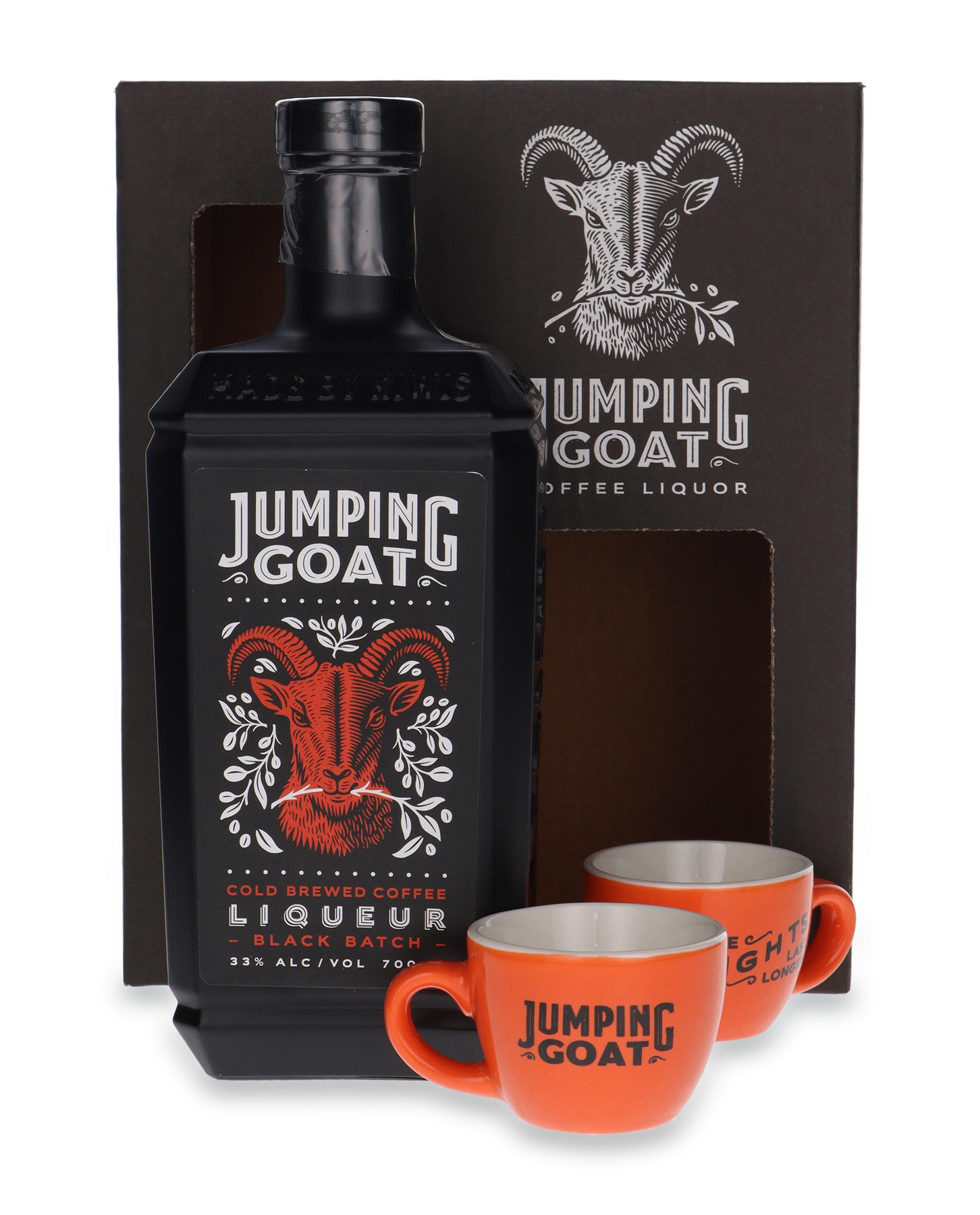 Jumping Goat Coffee Liqueur + 2 szklanki / 33% / 0,7l | Dom Whisky