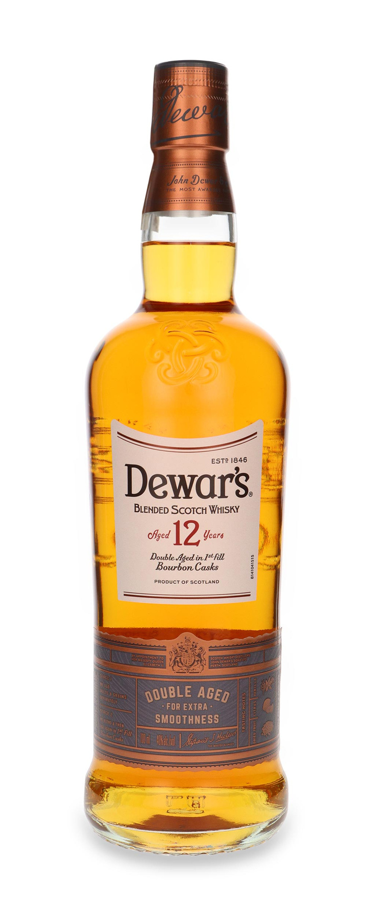 Dewar's 12 Year Old Double Aged Blended Scotch Whisky 0.7l