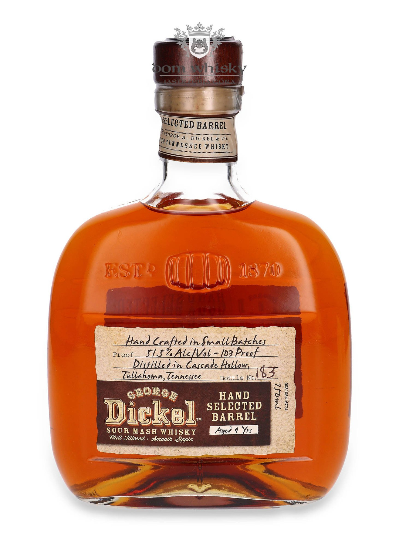 George Dickel 9-letni Tennessee Whiskey 51,5% 0,75l