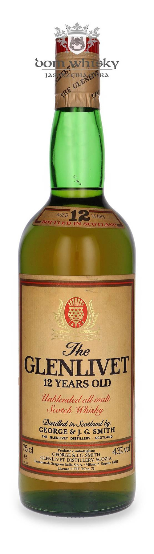 The Glenlivet 12 Year Old Single Malt Whisky 43% 0.75l