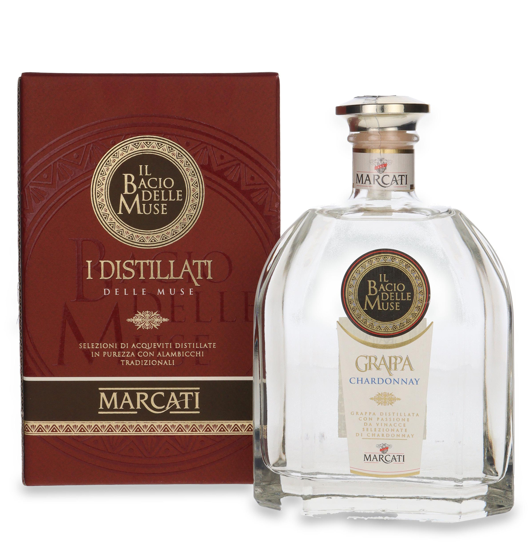 Marcati Grappa Chardonnay / karton / 40% / 0,7l | Dom Whisky
