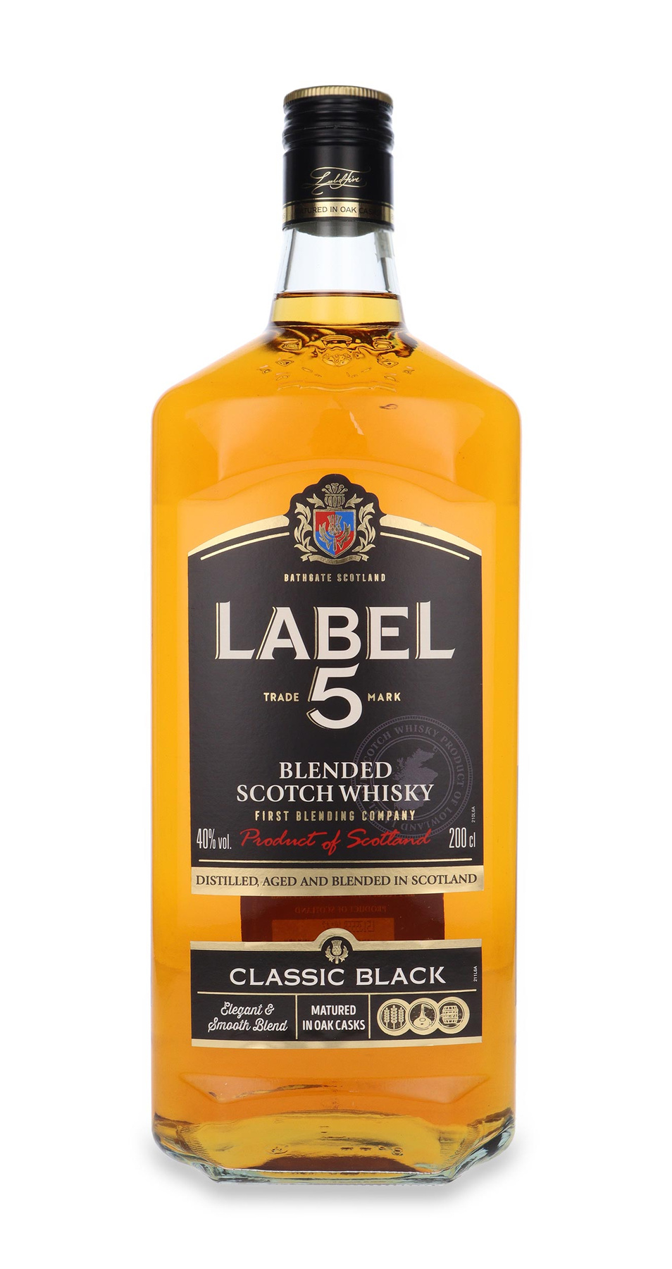 Label 5 Classic Black 40% 2,0l Blended Scotch Whisky