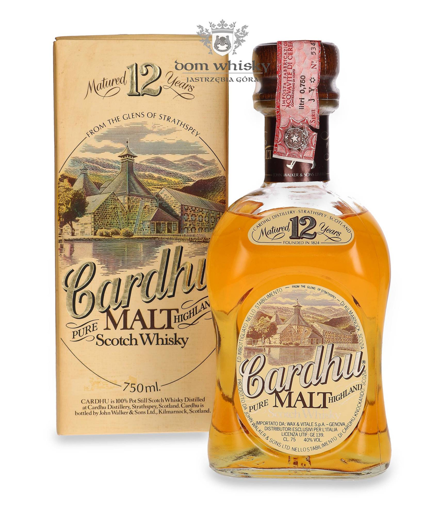 Cardhu 12 Year Old Speyside Single Malt 40% 0.75l Whisky