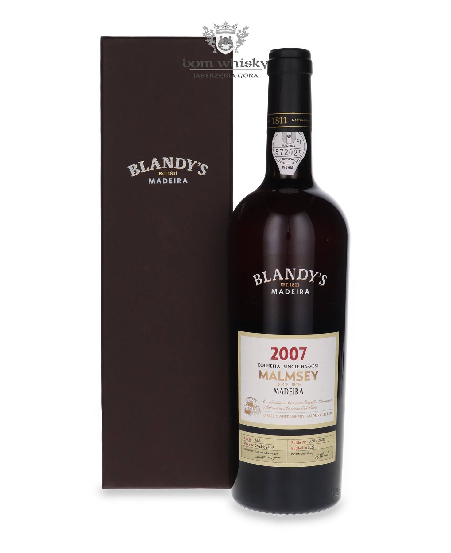 Blandy's 2007 Malmsey Madeira 20% 0.75l - Portuguese Wine