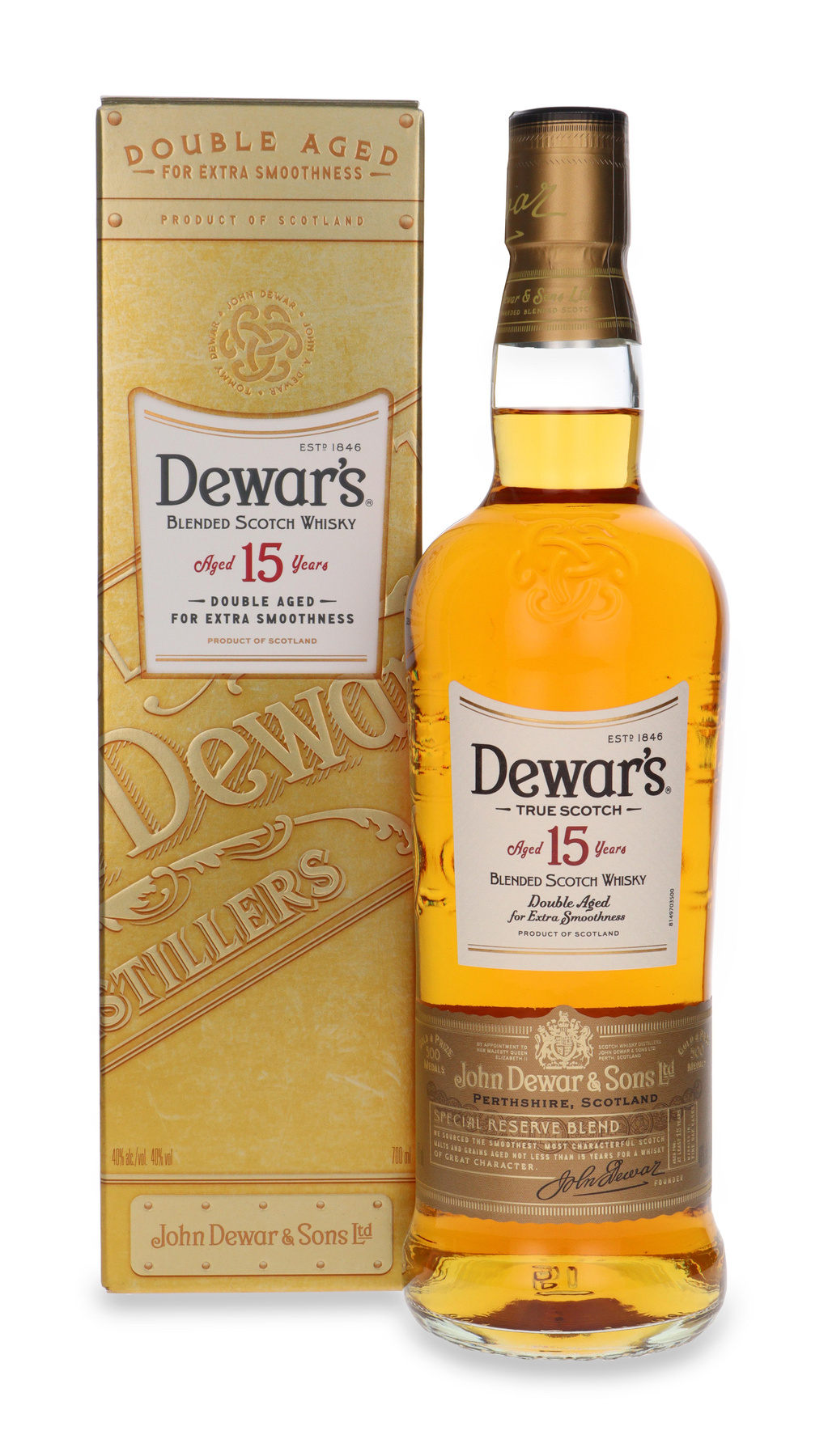 Dewar's 15 Year Old Double Aged Blended Whisky 40% 0.7l