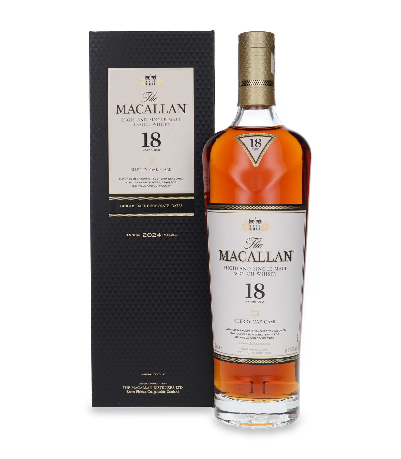 The Macallan 18 Sherry Oak Cask 2024, 43% 0.7l Single Malt