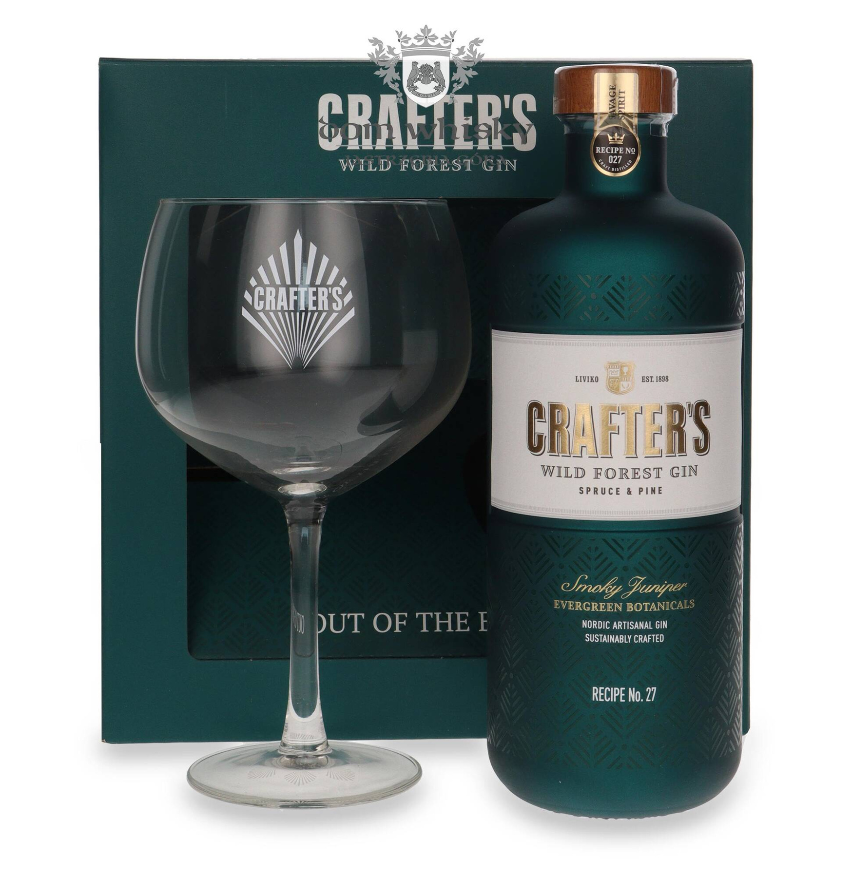 Crafter's Wild Forest Gin + Copa Glass 47% 0,7l Estonia Gin