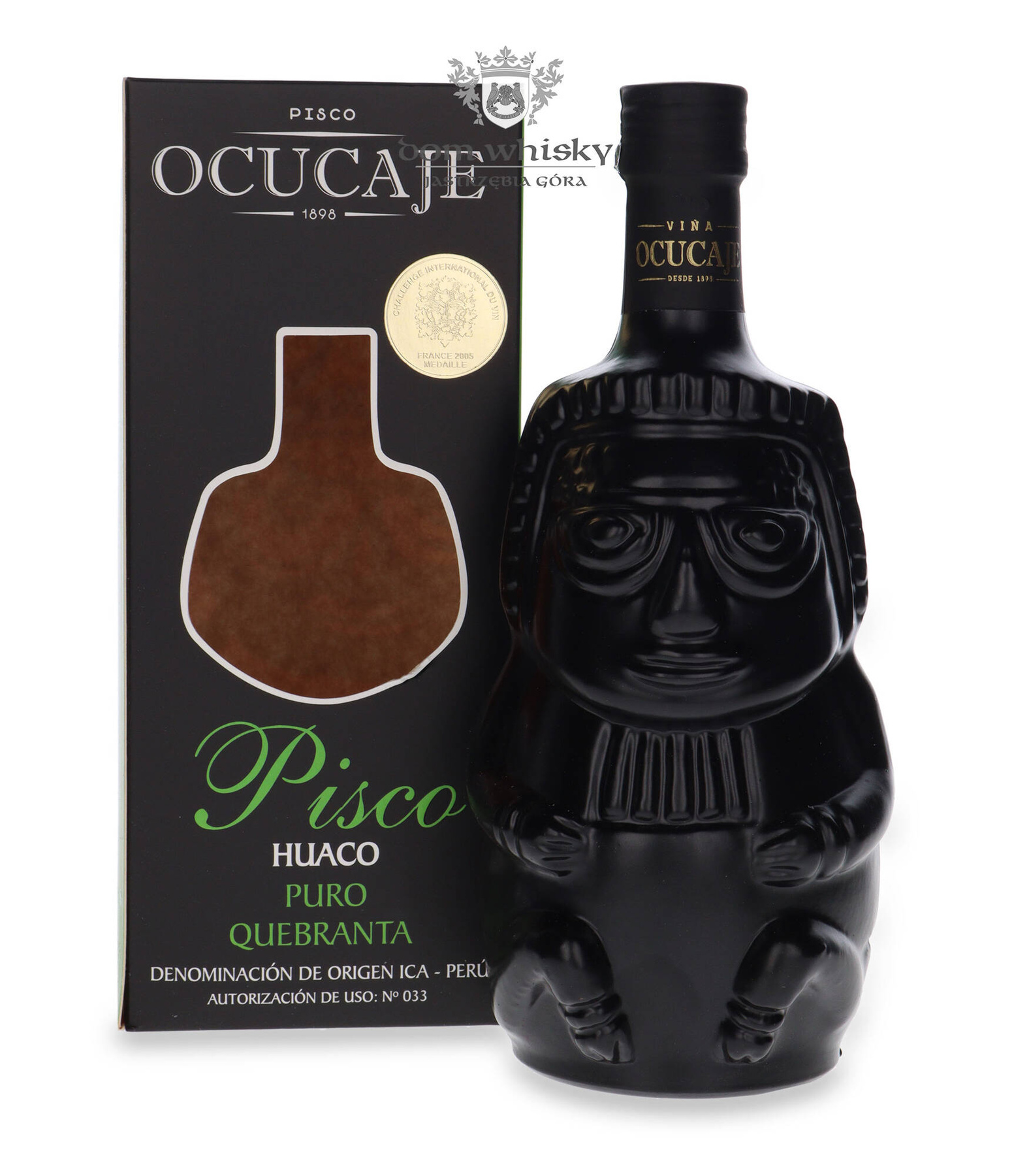 Pisco Ocucaje Quebranta Huaco Negro (Peru) / 38% / 0,75l | Dom Whisky