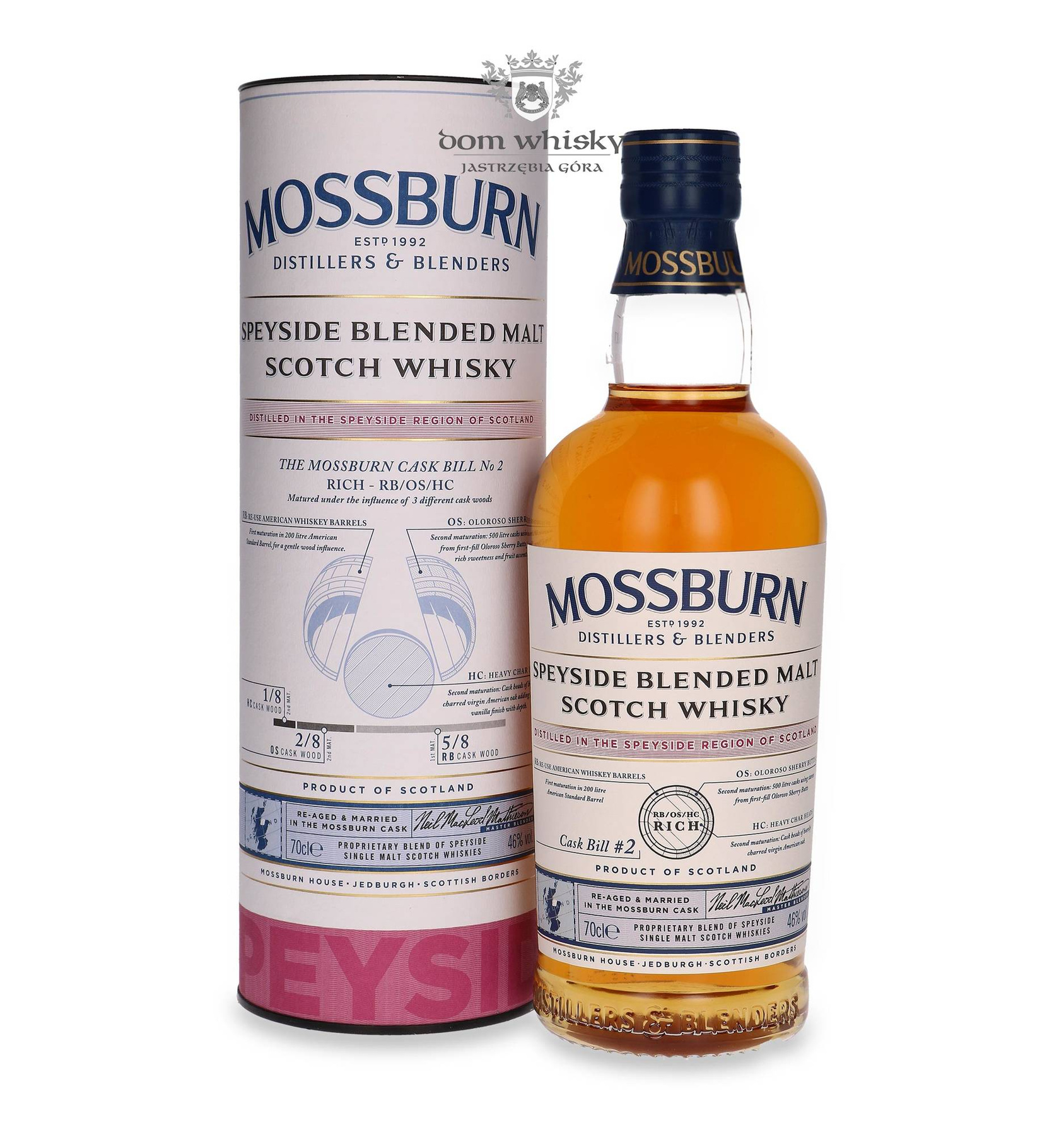 Mossburn Speyside Blended Malt 46% 0.7l Scotch Whisky