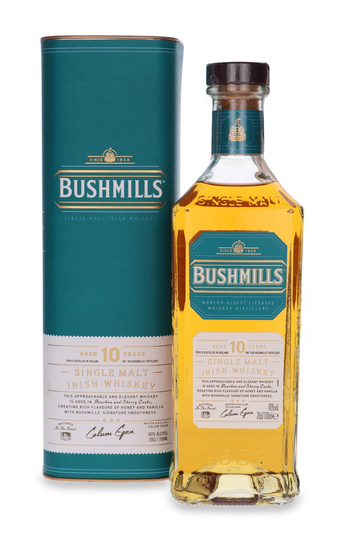 Bushmills 10 Year Old Single Malt 40% 0.7l - Irish Whiskey | House of ...