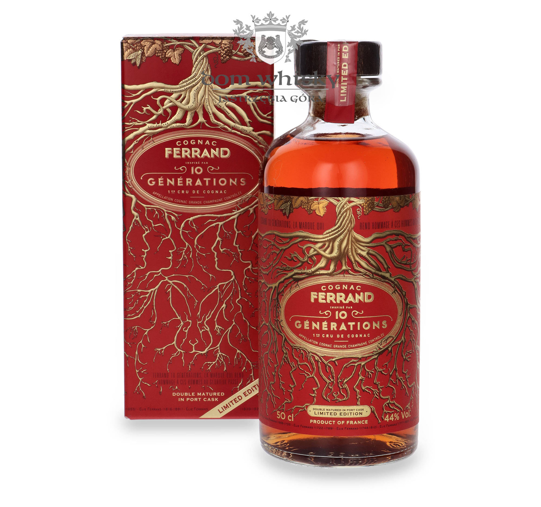 Cognac Ferrand 10 Générations 44% 0,5l Port Cask Finish
