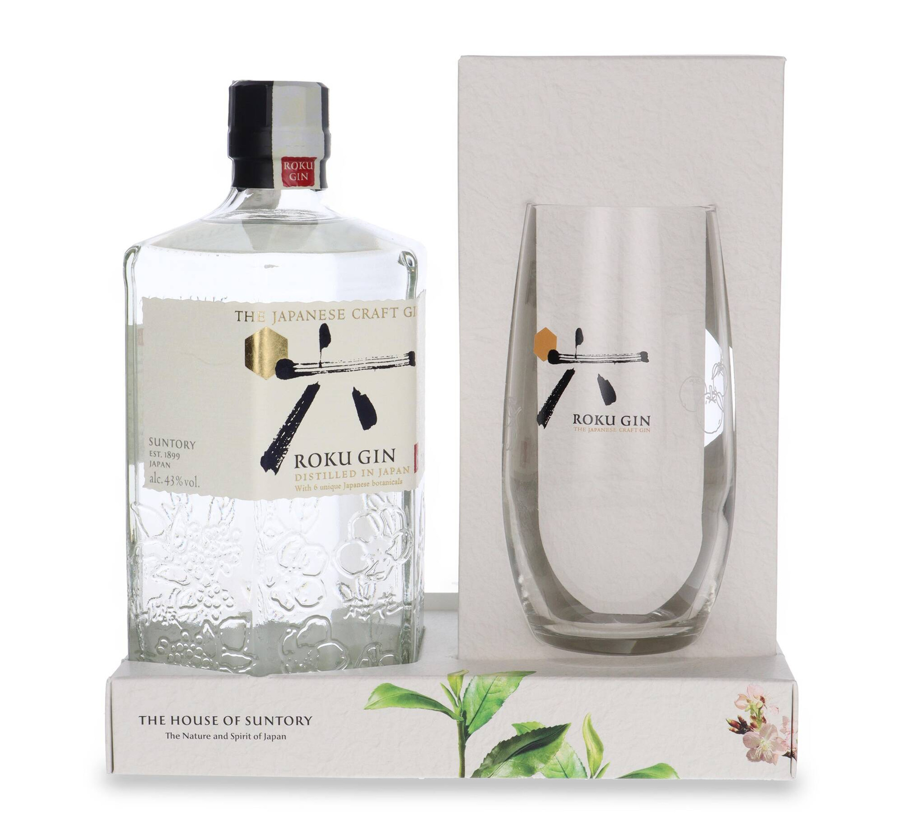Roku Japanese Craft Gin + Glass 43% 0.7l Japanese Gin