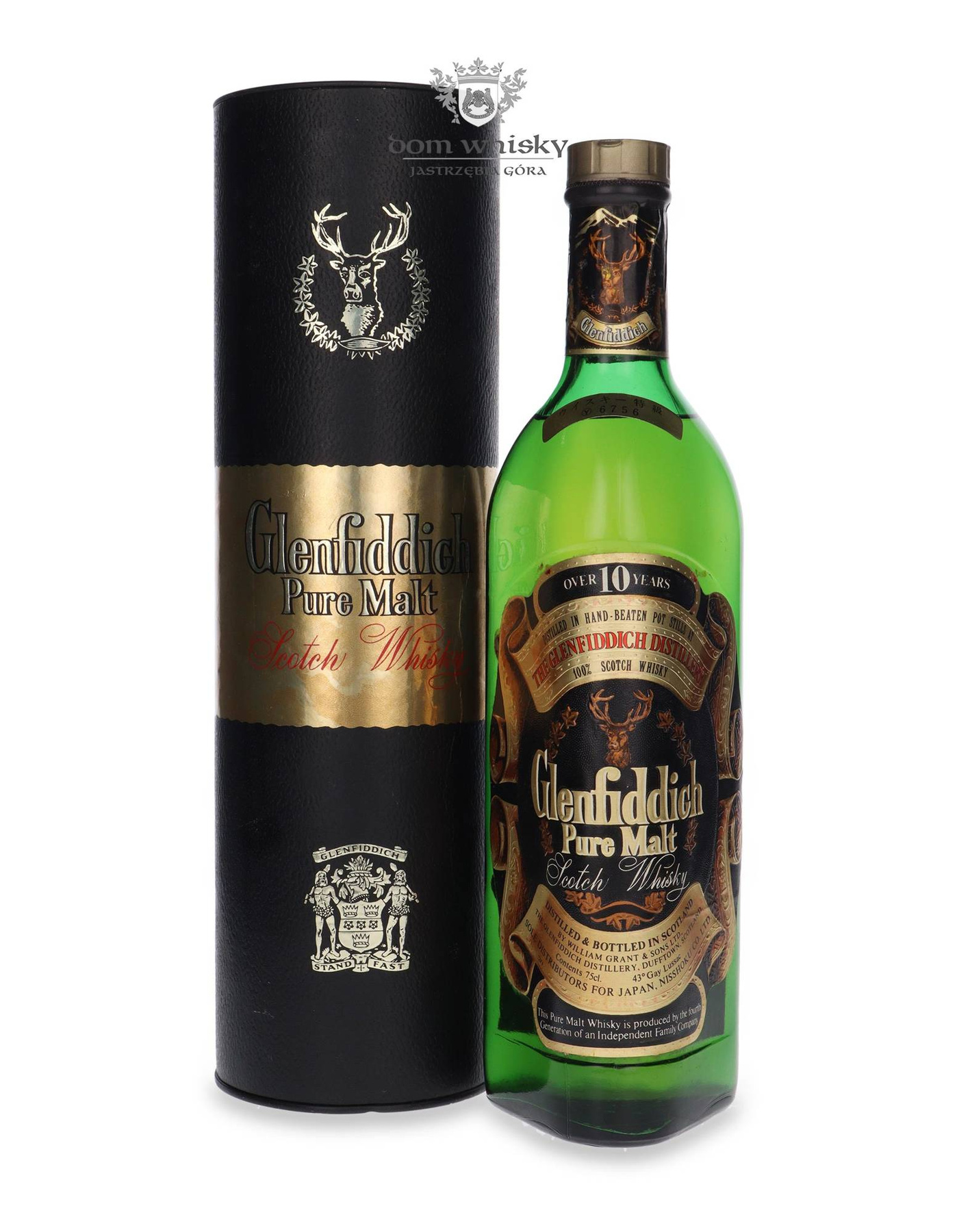 Glenfiddich 10 Year Old Pure Malt 1980s Japan 43% 0.75l