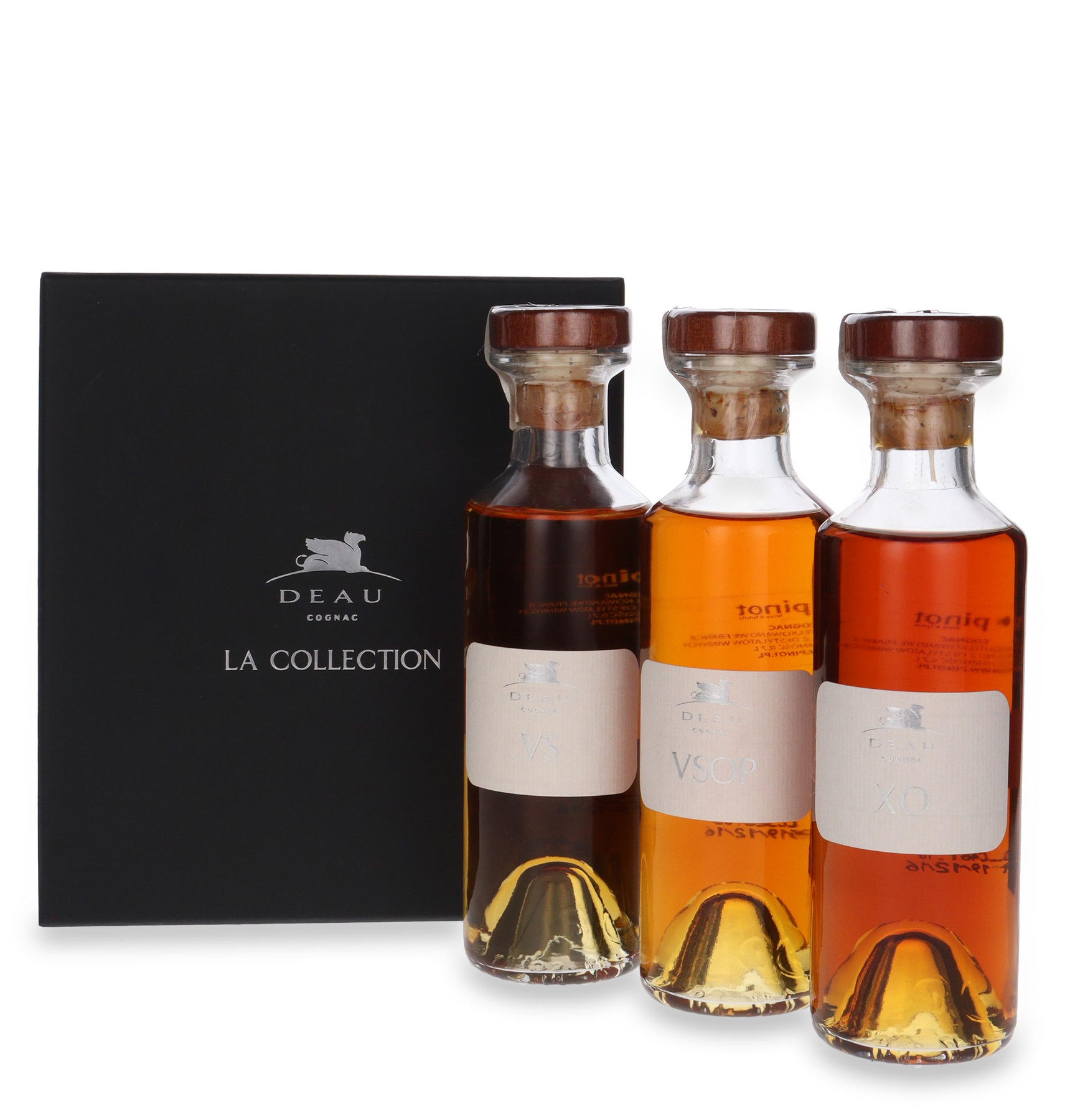 Cognac Deau Set VS / VSOP / XO 3 x 0,2l / 40% | Dom Whisky