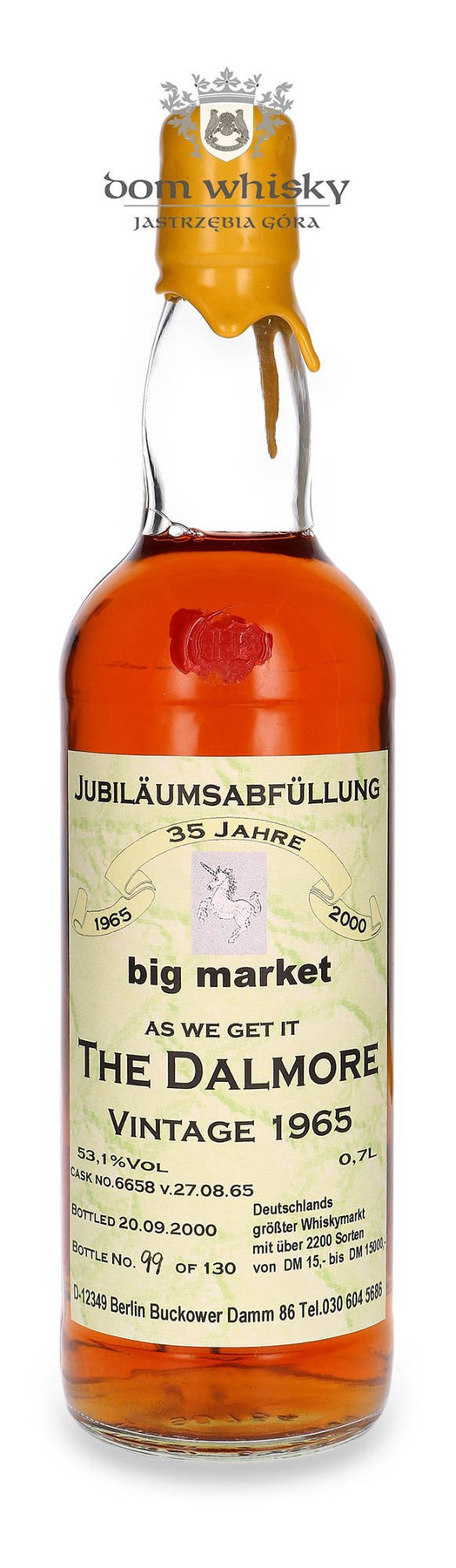 Dalmore 35-year-old (D.1965, B.2000) 53.1% 0.7l - Highlands Single Malt ...