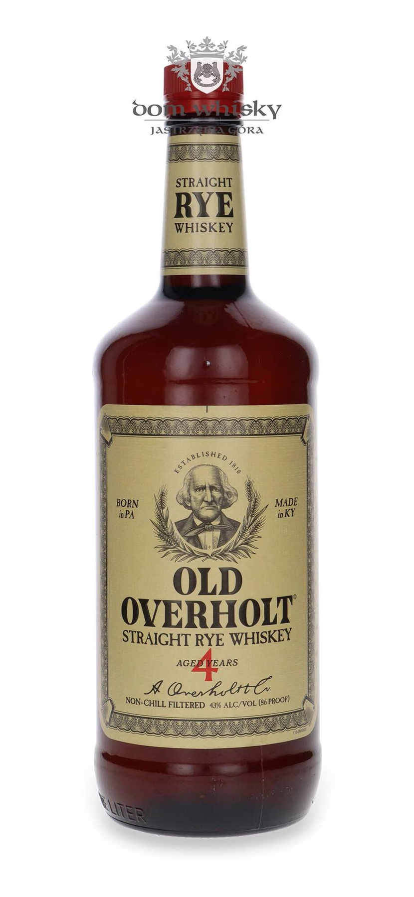 Old Overholt 4-letni Straight Rye Whiskey 43% 1,0l USA Bourbon