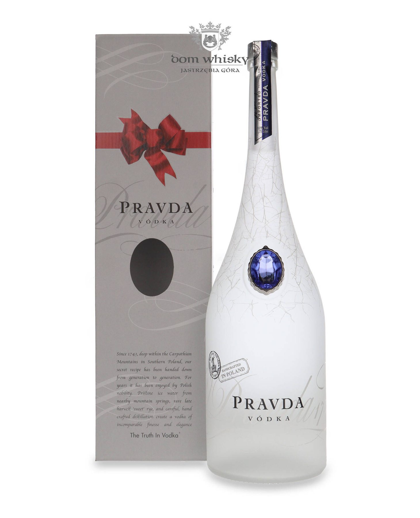 Pravda Vodka 40% 1,75l - Delikatna wódka z Polski