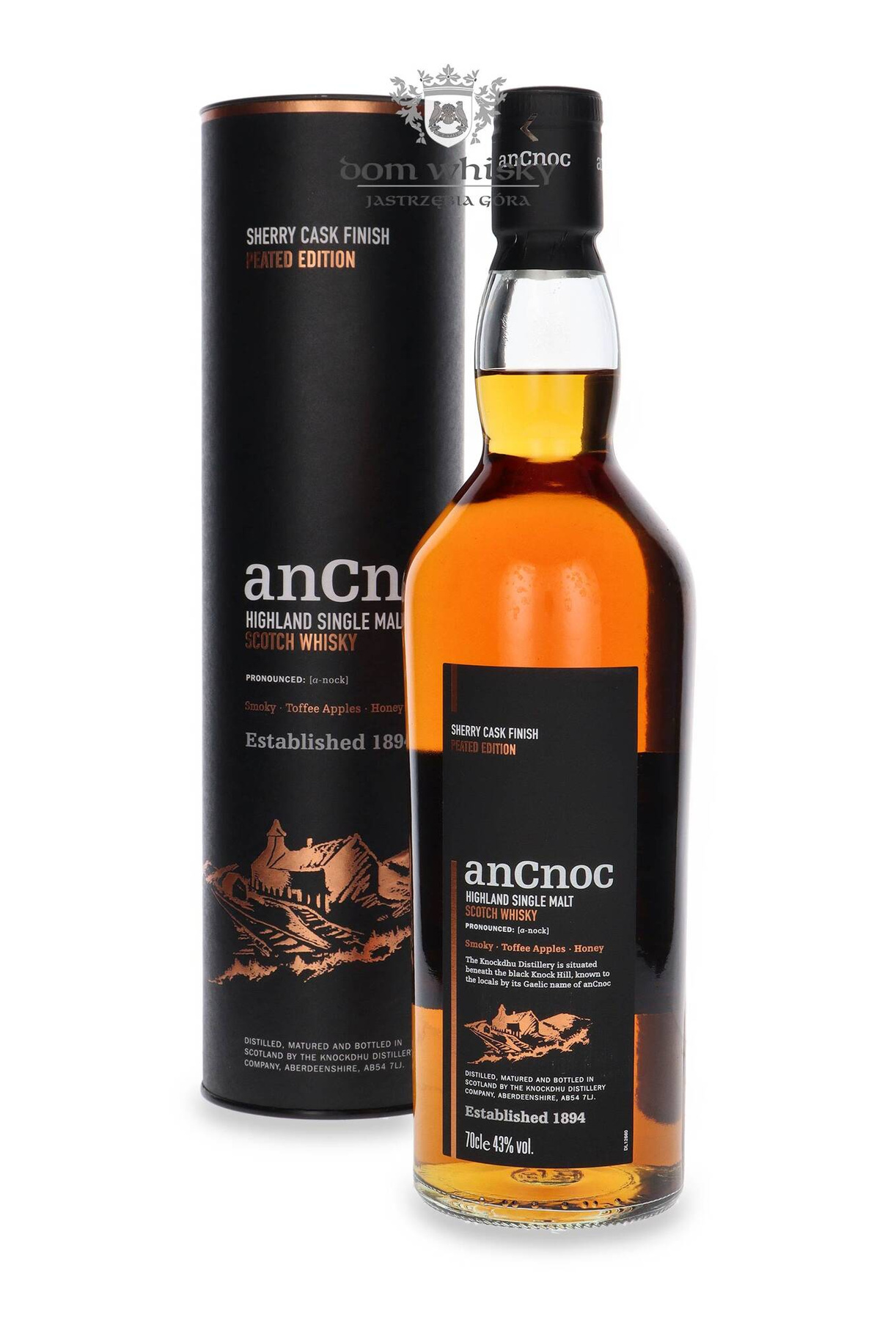anCnoc Sherry Cask Peated 43% 0,7l Single Malt Whisky