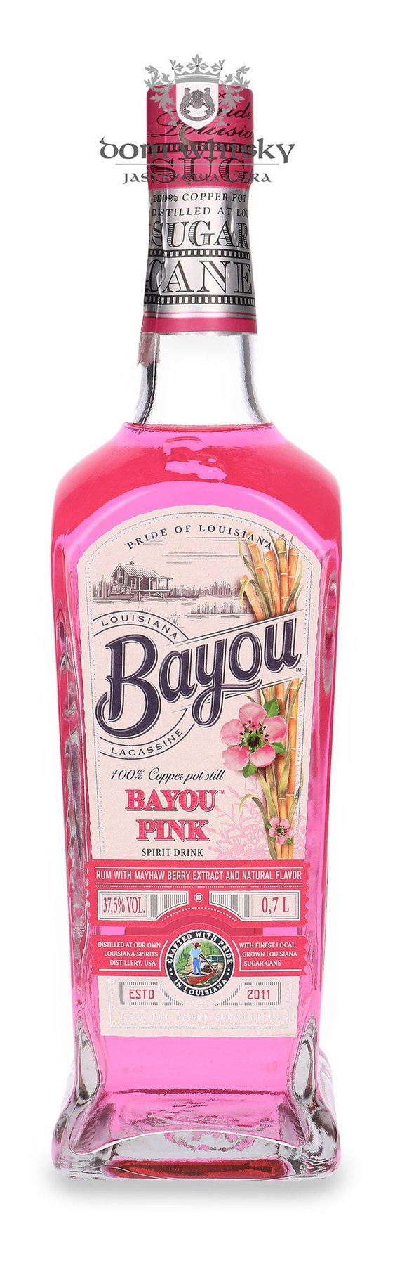 Bayou Pink Spirit Drink 37,5% 0,7l (USA) - Rum Bayou